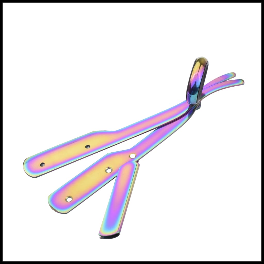 Ringblade - Rainbow Titanium Straight Edge Razor Patented Design ...