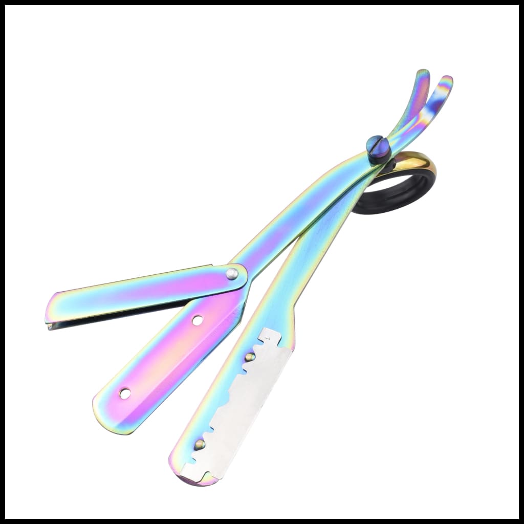 Ringblade - Rainbow Titanium Straight Edge Razor Patented Design ...
